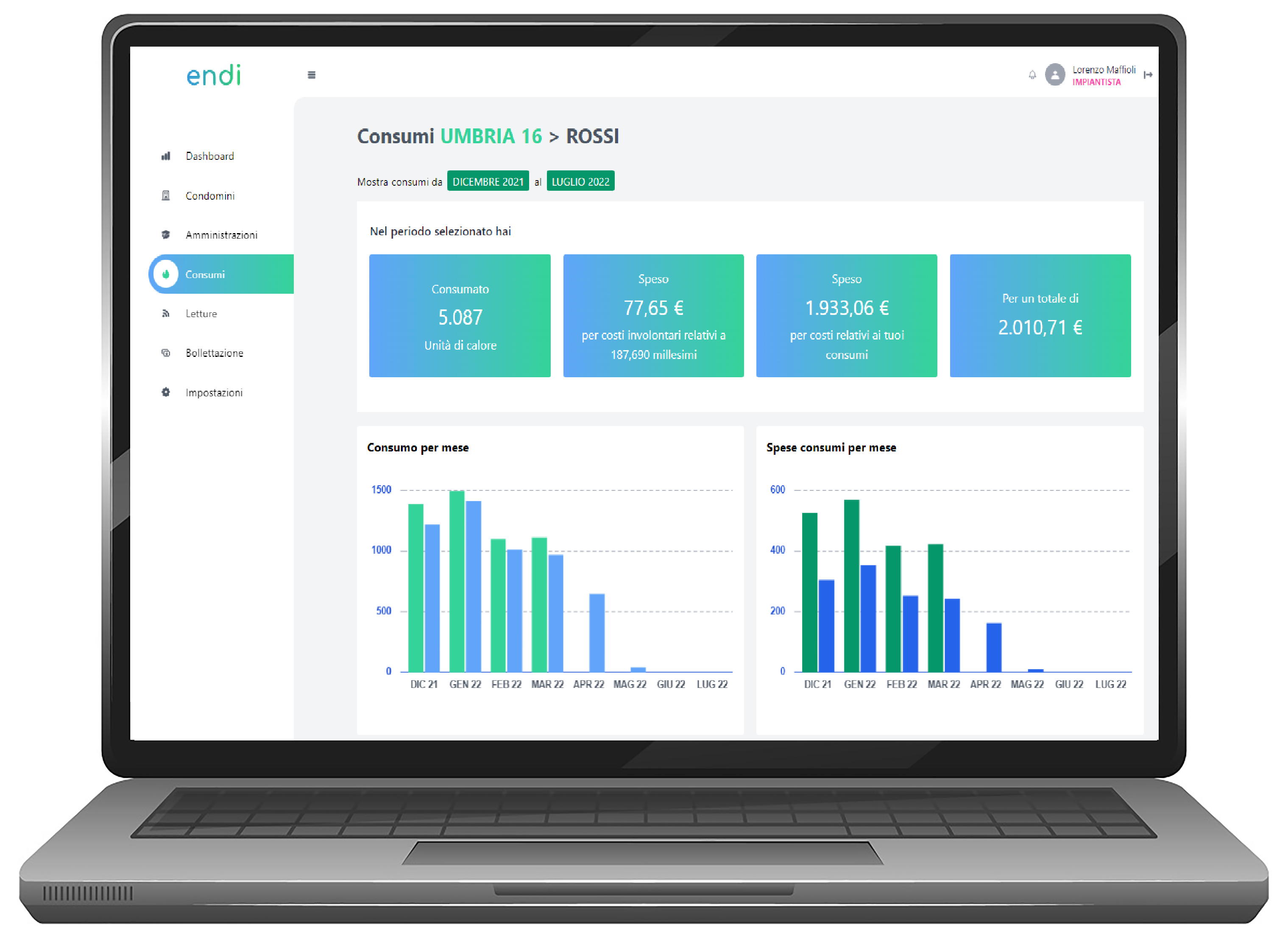 Endi | Monitora i tuoi consumi e risparmia